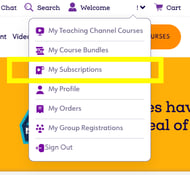 How do I access my Video Library Subscription?
